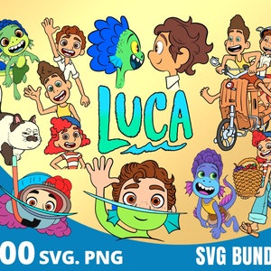 Luca SVG Bundle, Luca Clipart PNG, Luca Paguro, Alberto Scorfano ...