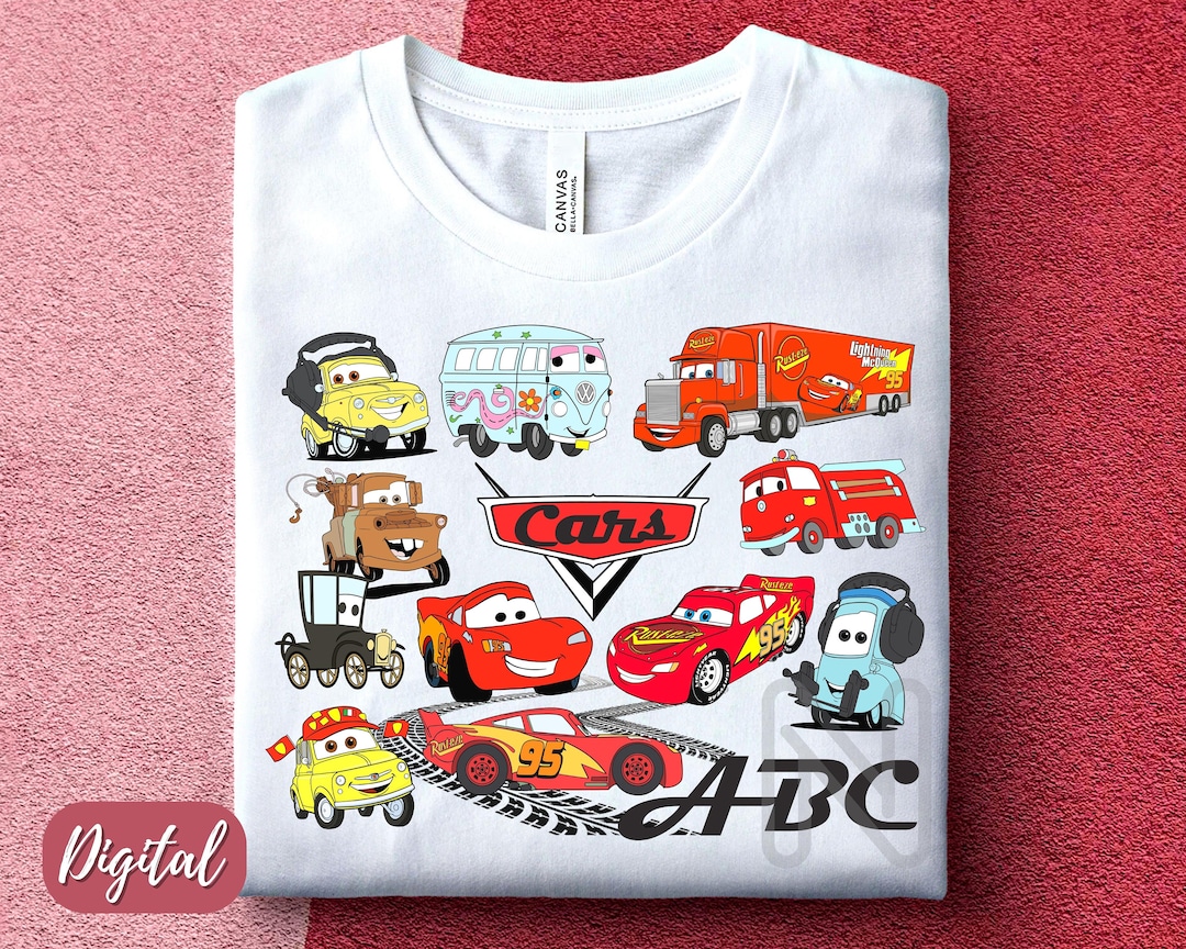 Cars Sublimation PNG Lightning Mcqueen Cars Tshirt Designs - Etsy