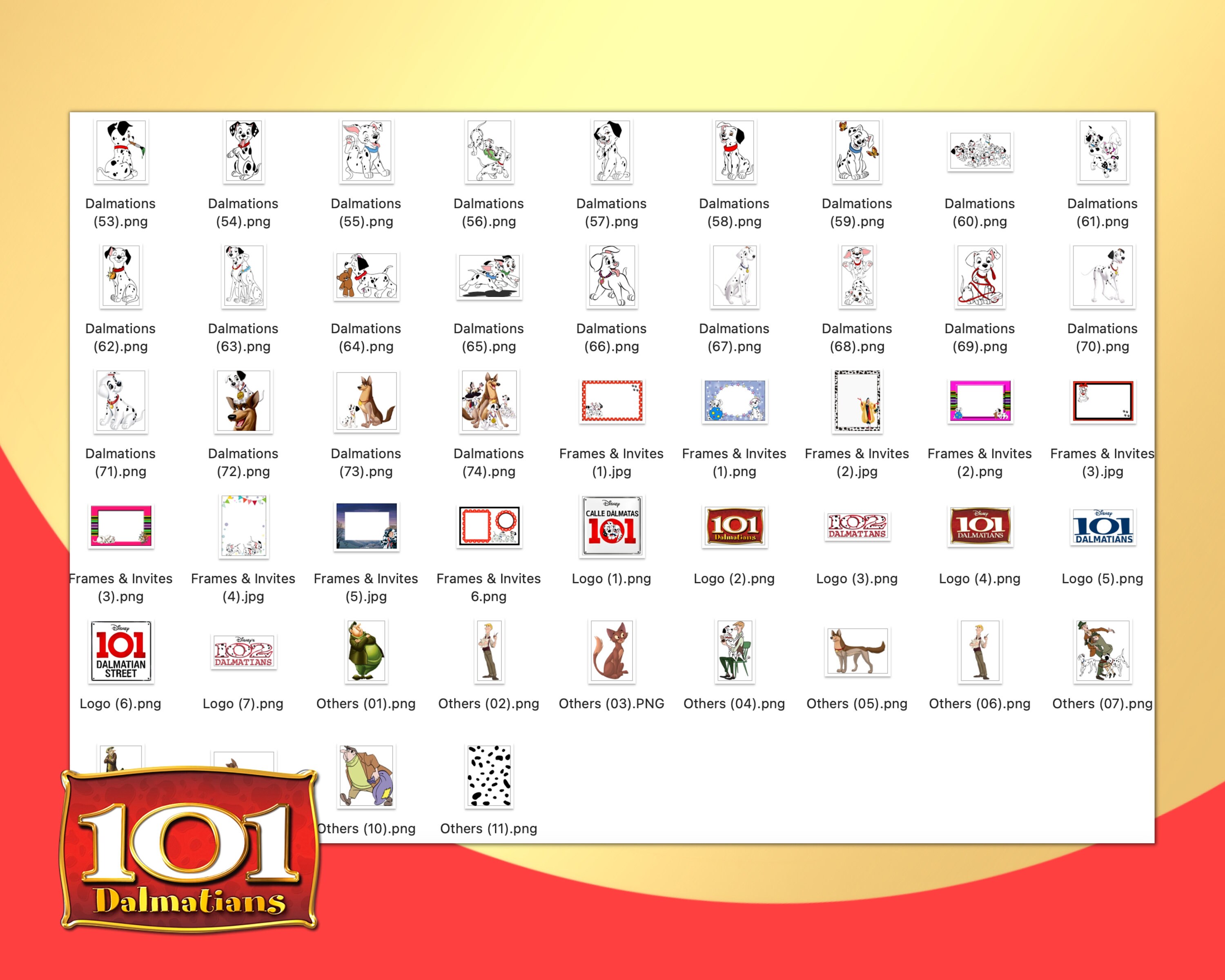101 Dalmatians Clipart PNG, Cruella Puppy, 101 Dogs Sublimation ...