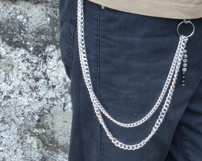 Triple Wallet Chain With O Ring, Belt Chain, 90's Trouser Chain ...