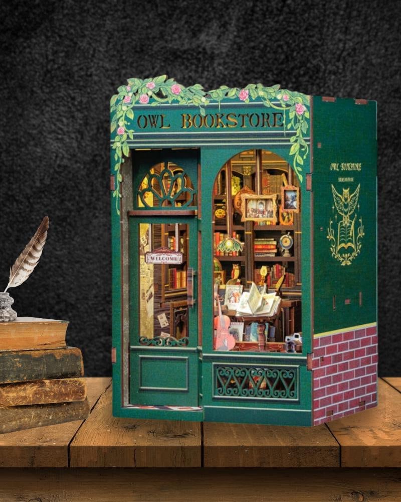 DIY Miniature Book Nook Kit | Build Your Own Dollhouse | Mini Diorama ...