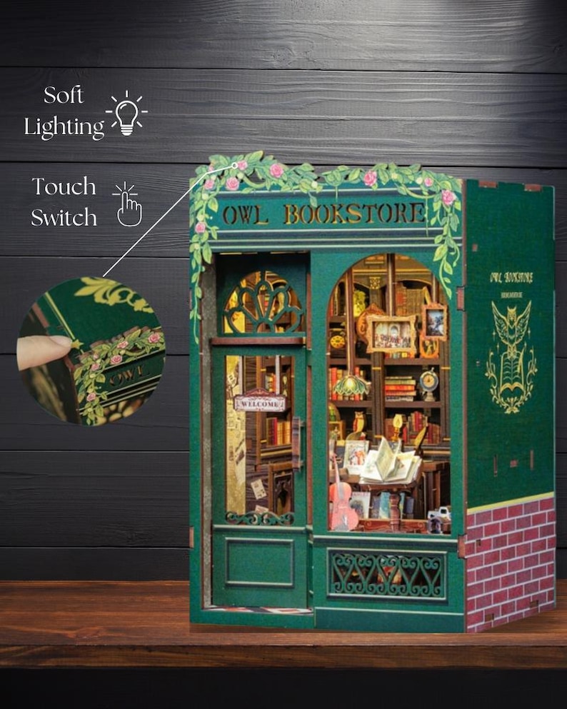 DIY Miniature Book Nook Kit Build Your Own Dollhouse Mini Diorama Room ...