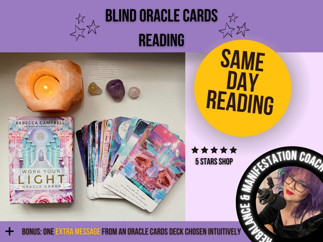 Work Your Light Blind Oracle Card Reading, Same Day - Etsy