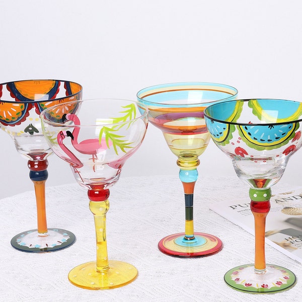 Hand Painted Glasses - Etsy