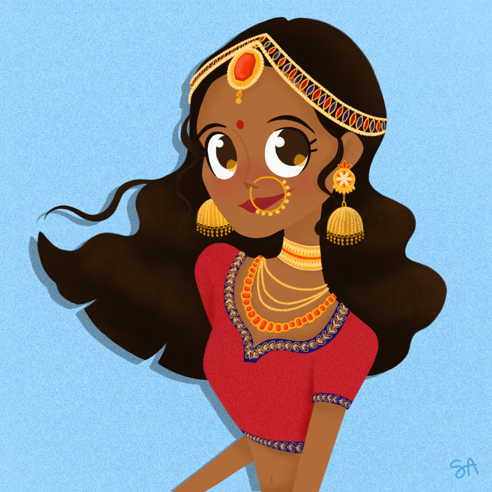 Indian Princess Art Print - Etsy