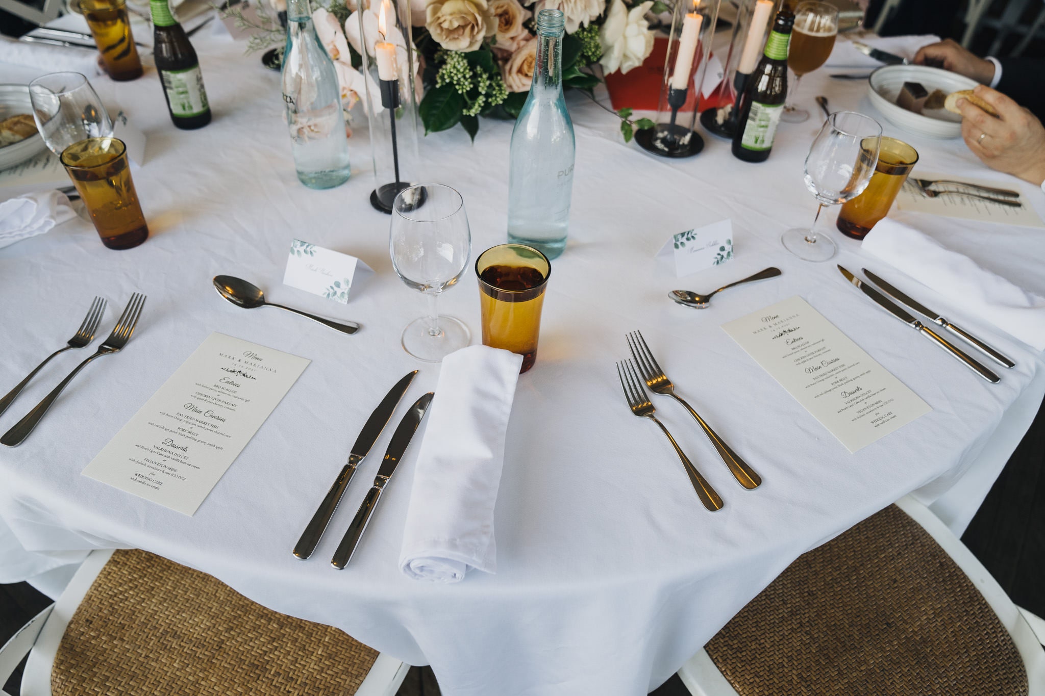 Minimalist Wedding Menu; Alternate Drop Wedding Menu Template, Canva ...