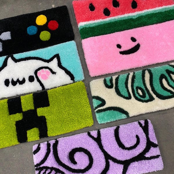 Minecrafts Rug - Etsy