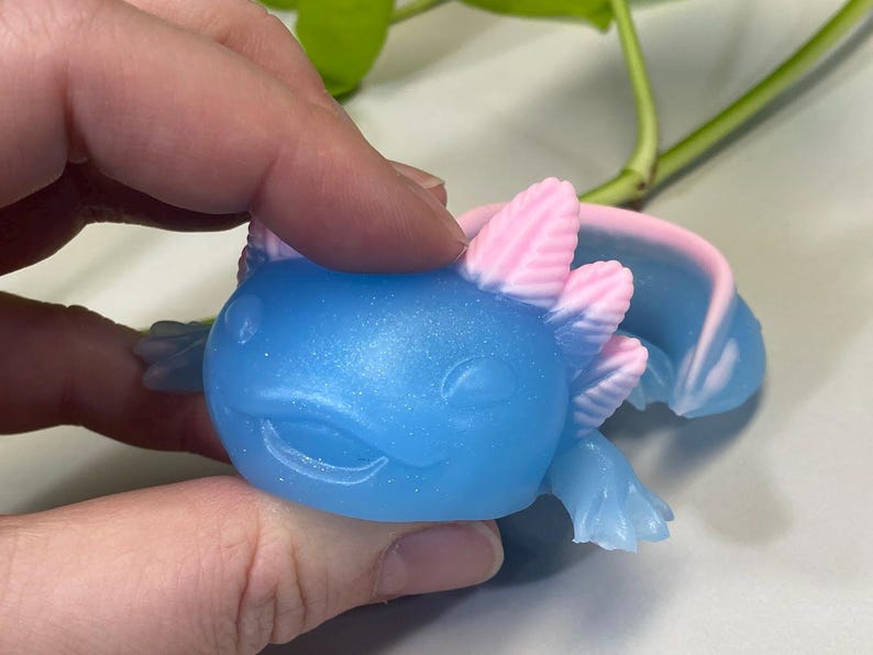 Axolotl Squishy Toy Sculpture Taba Desk Toy Handmade Sculpture Sensory ...