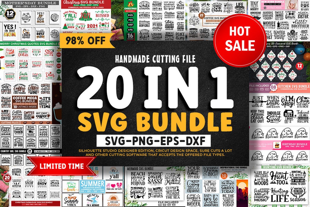 Handmade Cutting File SVG Bundle, Cut Files, Digital Vector File, Cut ...