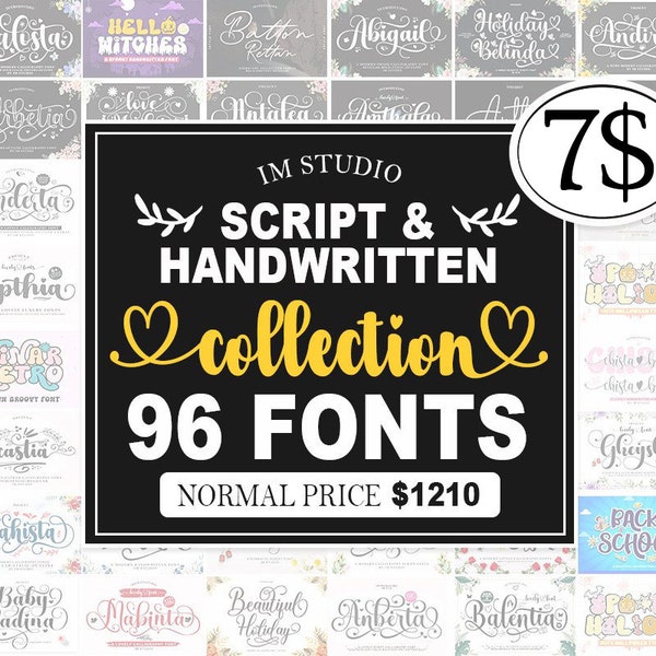 Font With Tails - Etsy