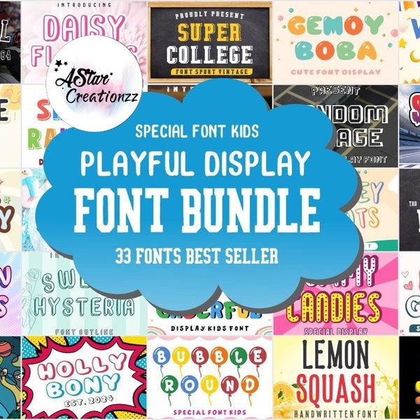 Playful Font - Etsy