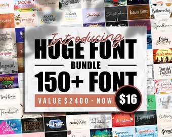 FONT BUNDLE Cute Fonts, Cricut Font Bundle, Script Fonts, Fonts for ...