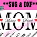 MOM Custom Monogram Cut Files SVG, DXF, Mother's Day, Mother, Holiday ...