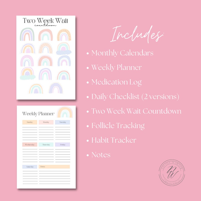 IUI Printable Planner, IUI Planner, IUI Journal, Infertility Planner - Etsy