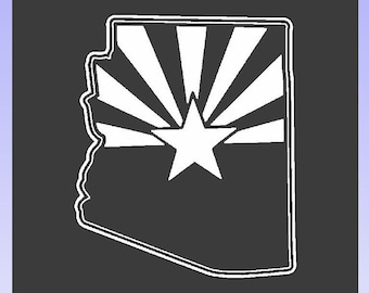 Arizona State Flag Svg - Etsy