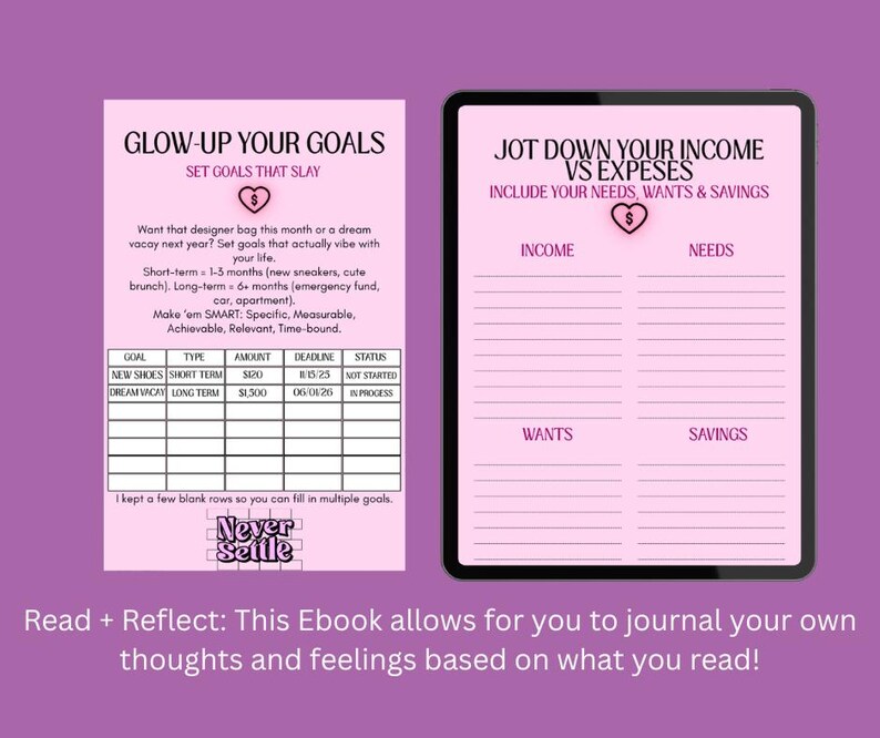 Budgeting Ebook | Budgeting for Baddies 76-page Finance Planner With ...