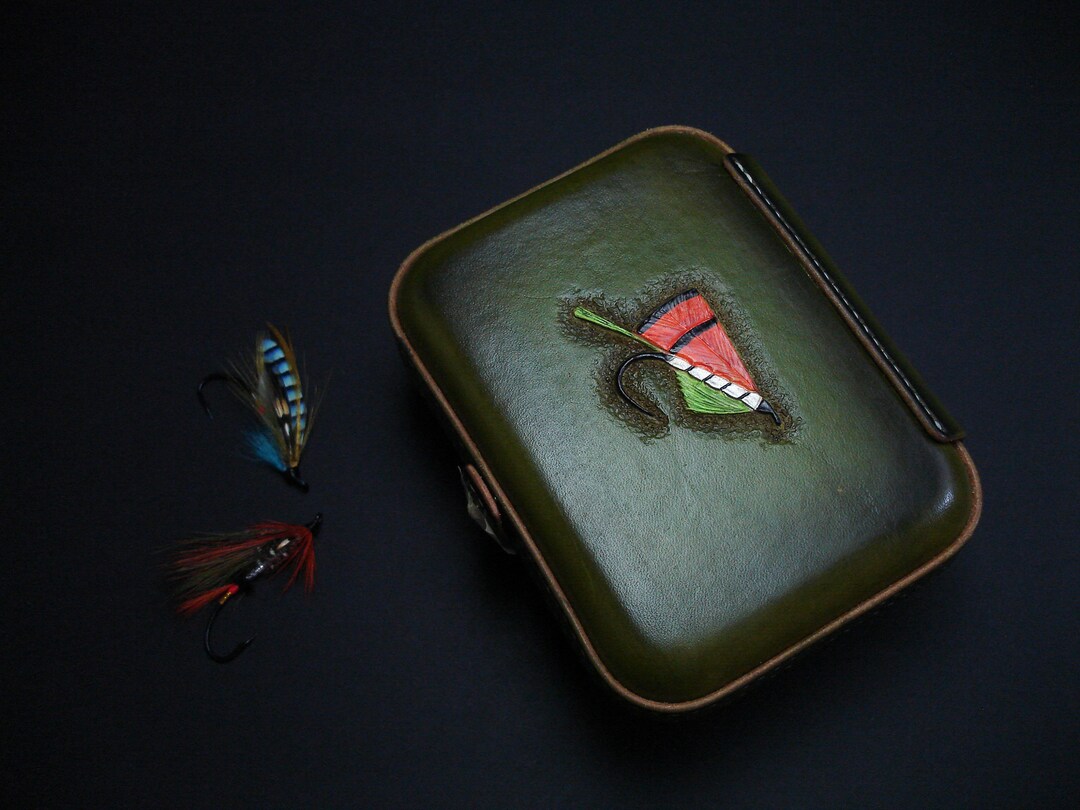 Carved Leather Fly Box Leather Fly Wallet Custom Fly Fishing - Etsy UK