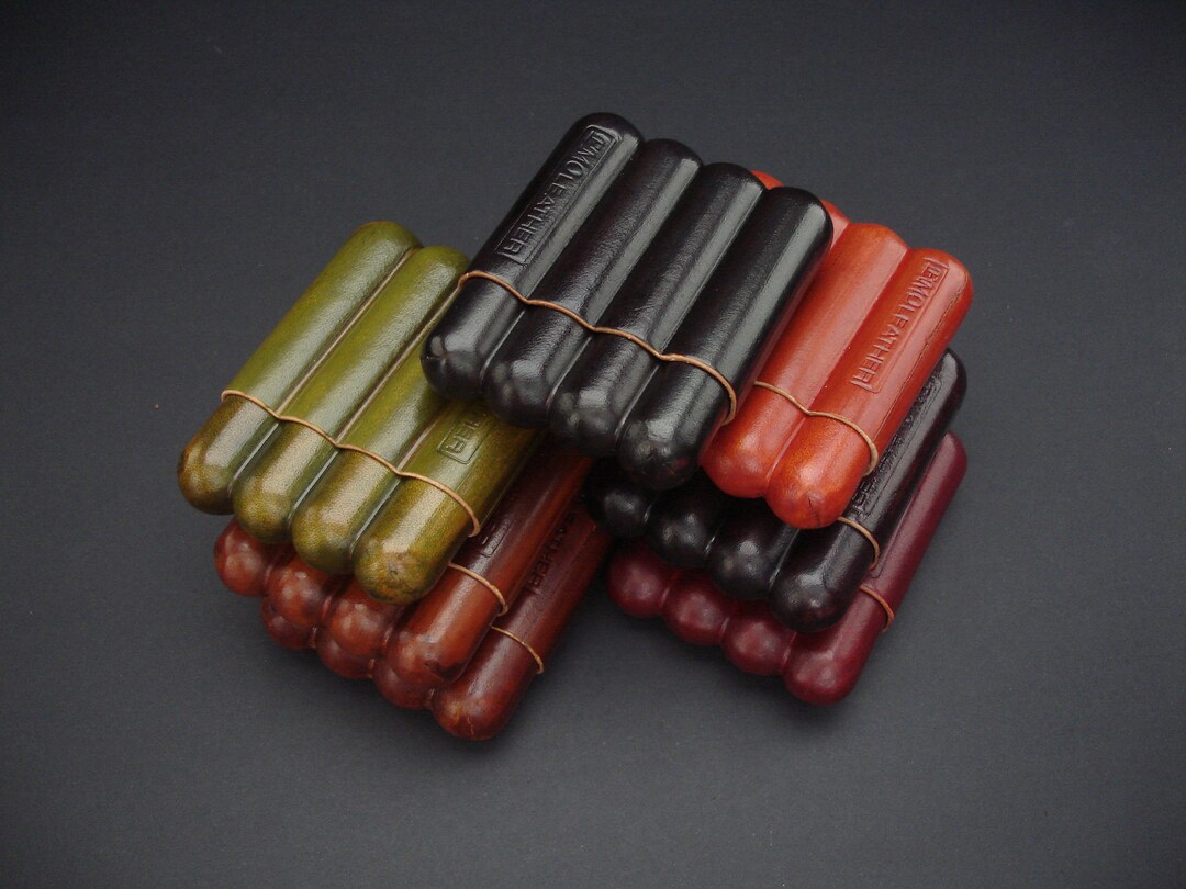 Leather Small Cigar Case, Leather Toscanello Cigar Case, Gift for Men ...