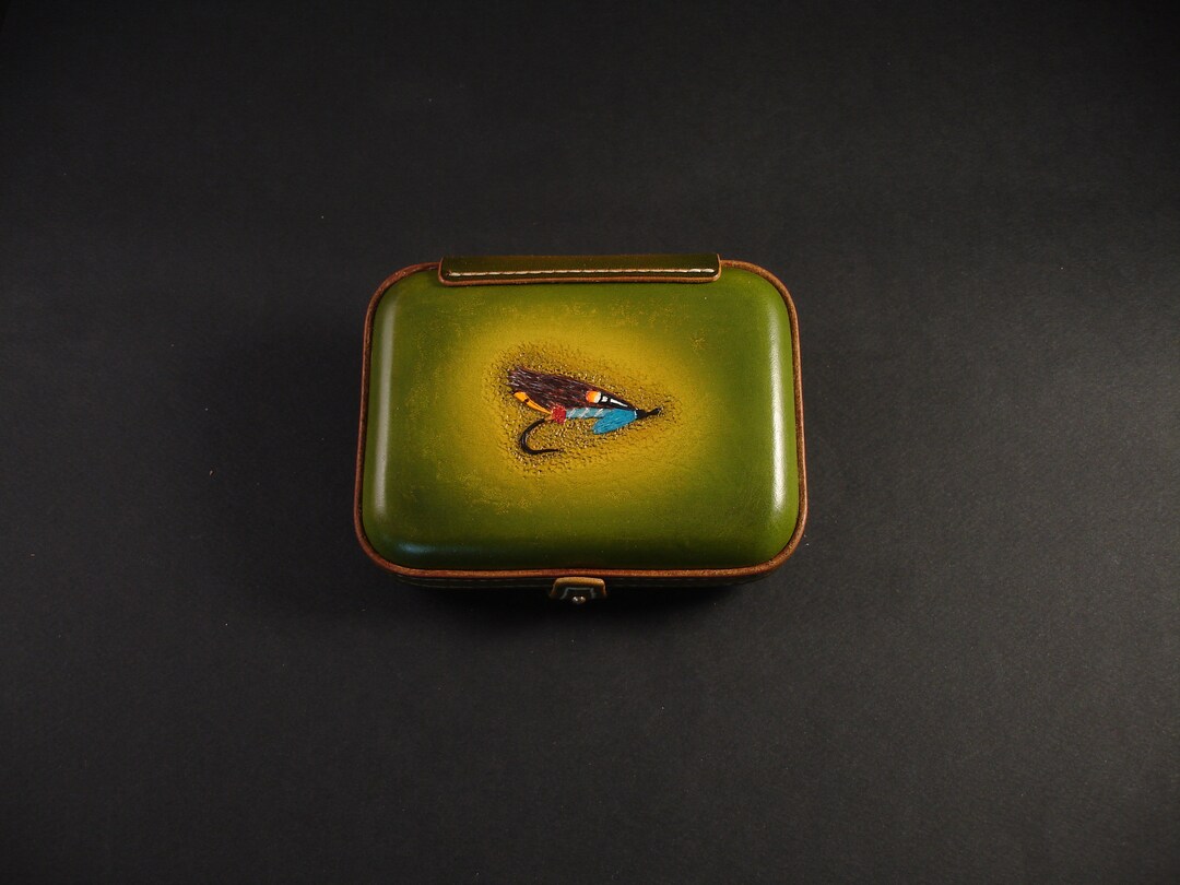 Carved Leather Fly Box, Leather Fly Wallet, Custom Fly Fishing ...