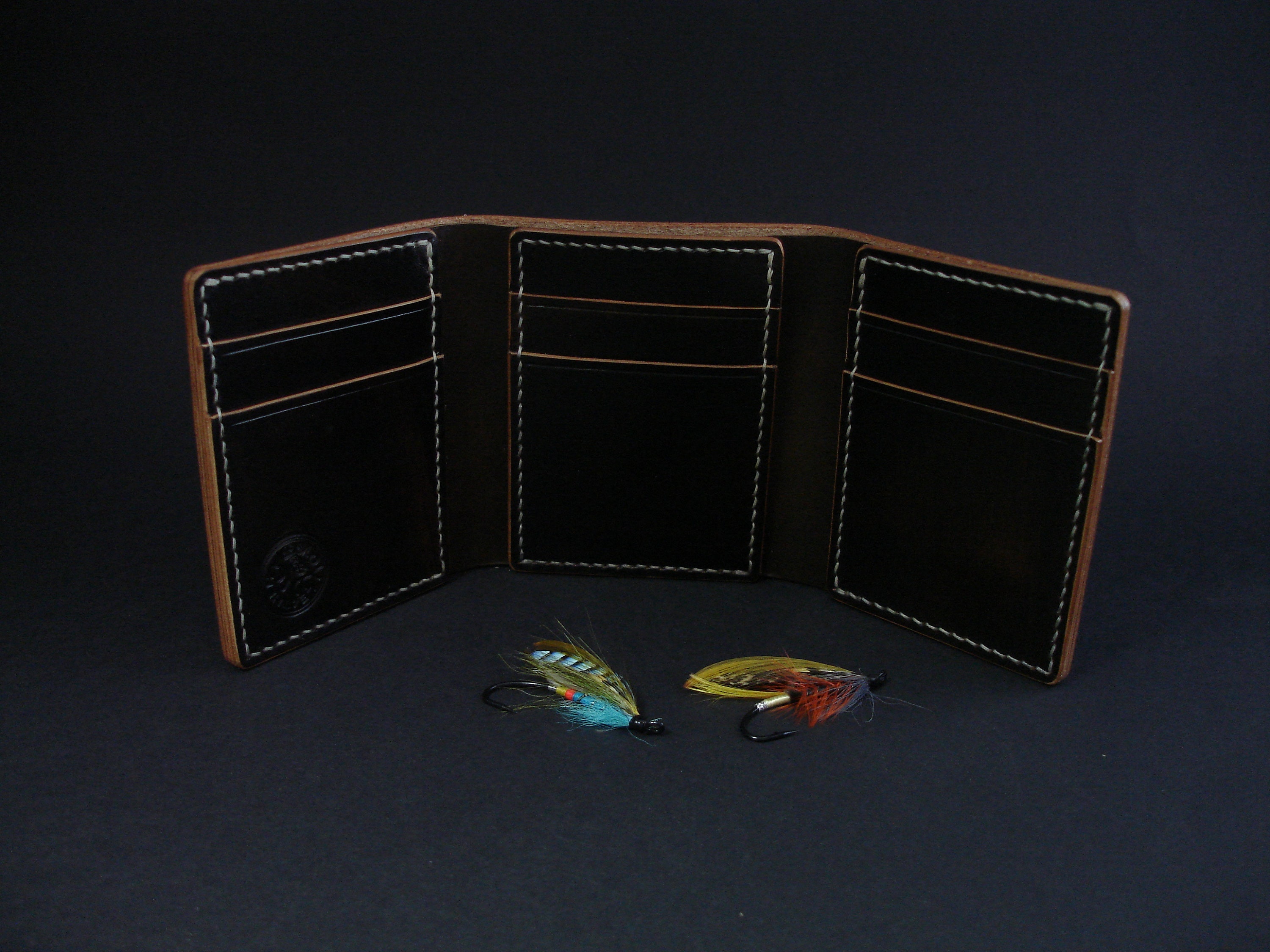 Handmade Leather Wallet, Men's Leather Wallet, Fishing Wallet ...