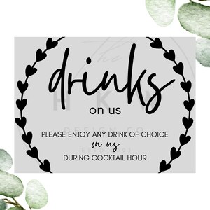 Cocktail Hour Sign - Etsy
