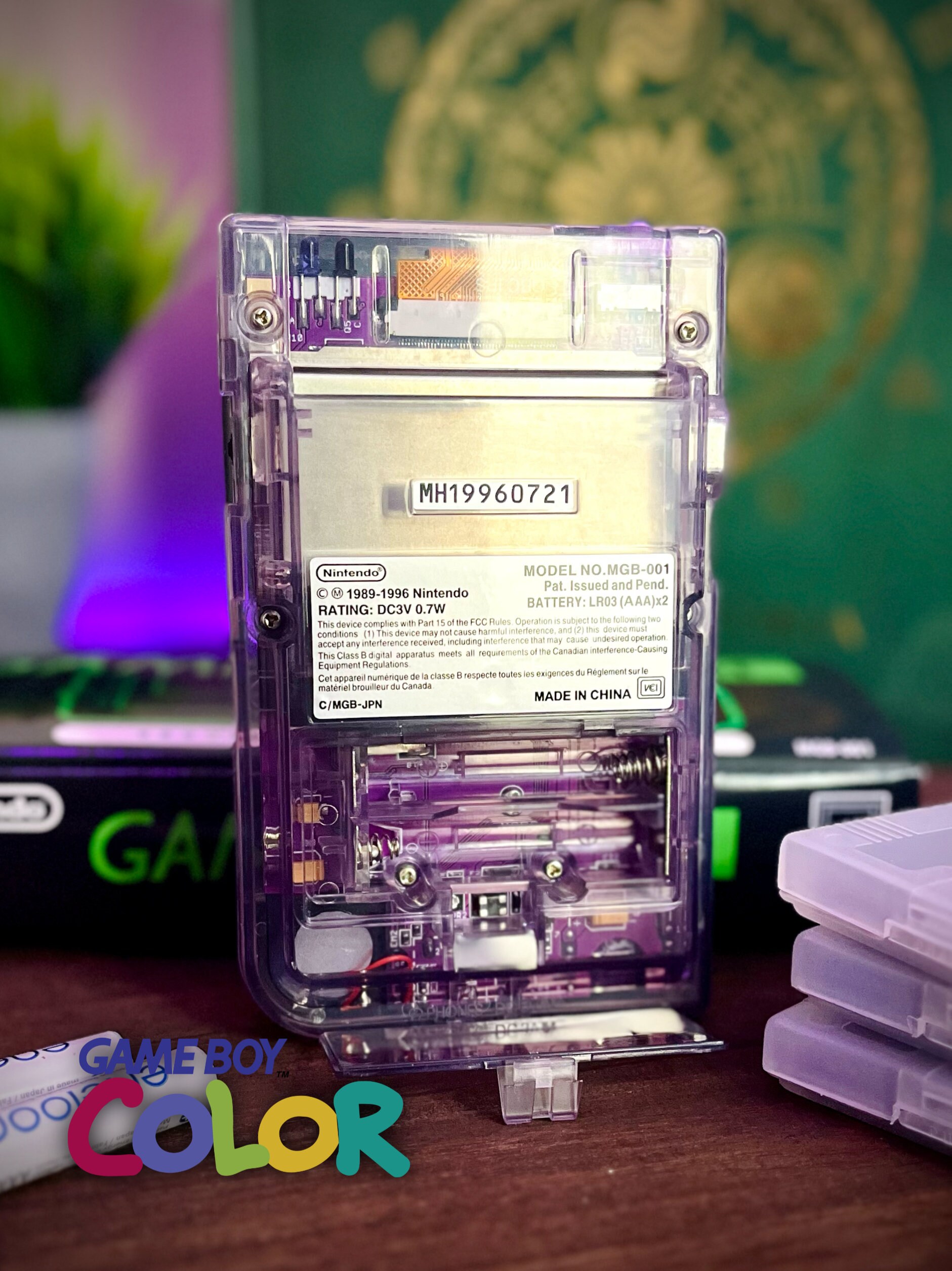 Nintendo Game Boy Pocket Color Premium Restored Purple N64freak ...