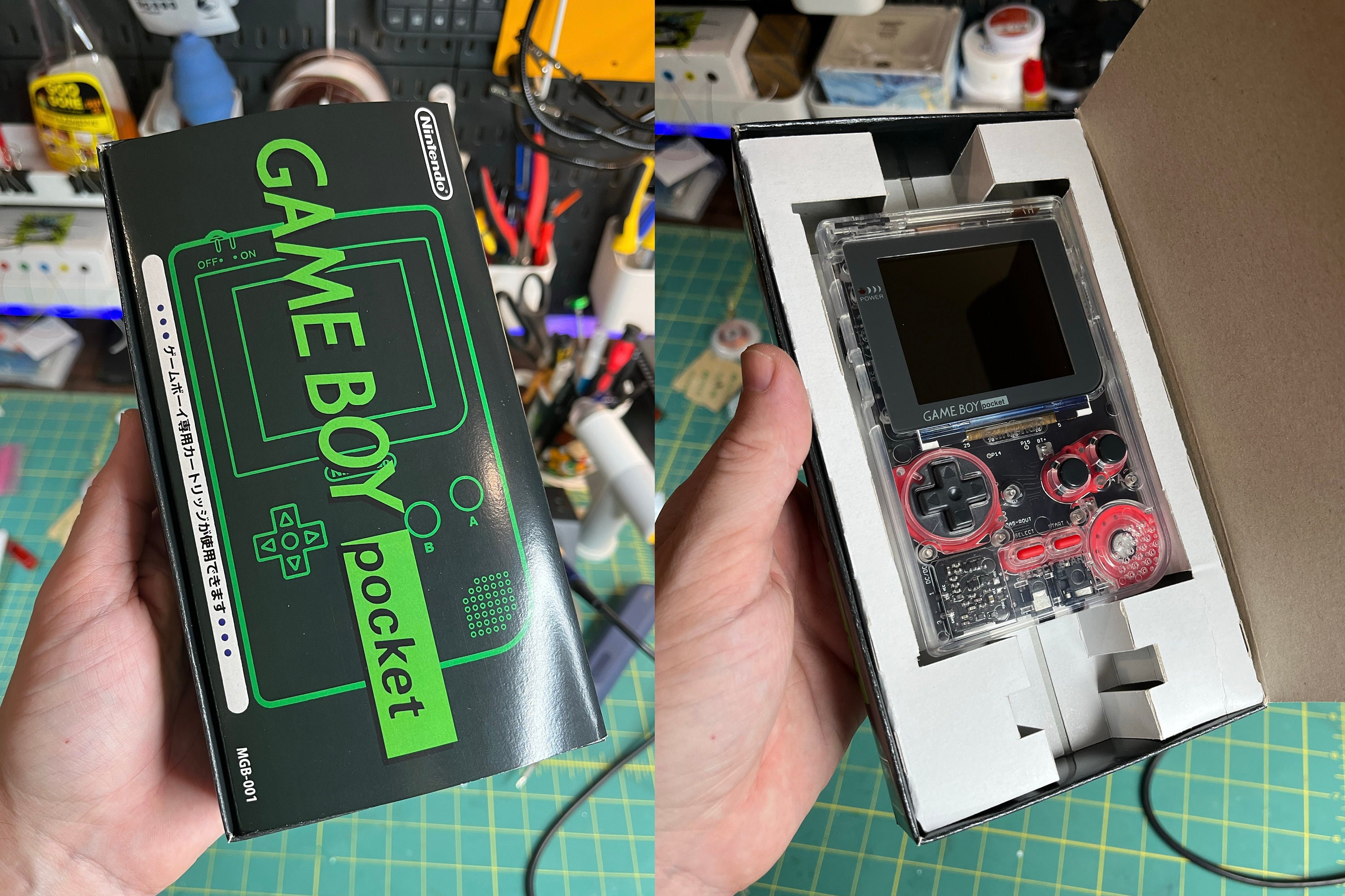 Nintendo Game Boy Pocket Premium Restored IPS Black N64freak ...