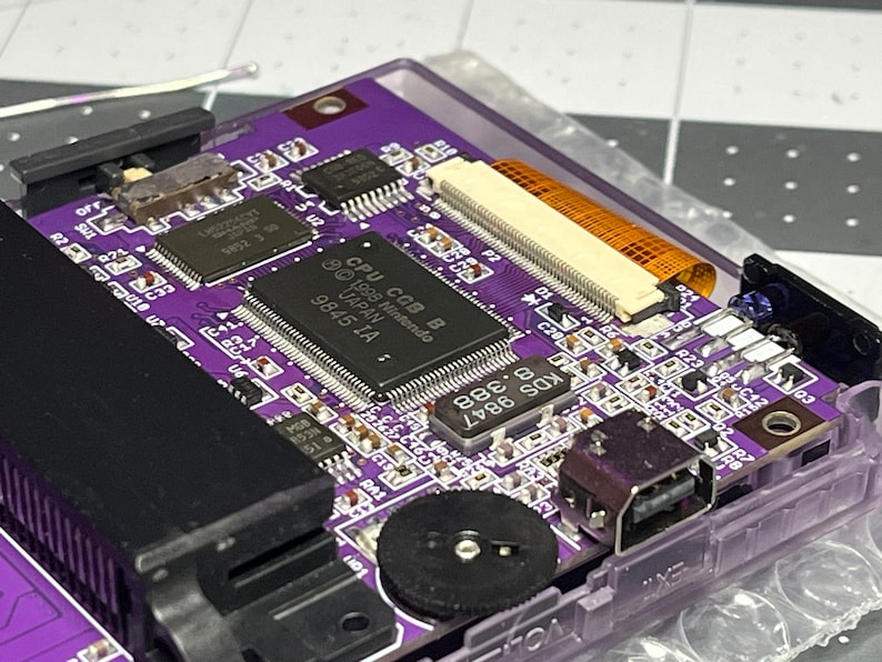 Nintendo Game Boy Color Premium Restored OLED Purple N64freak ...