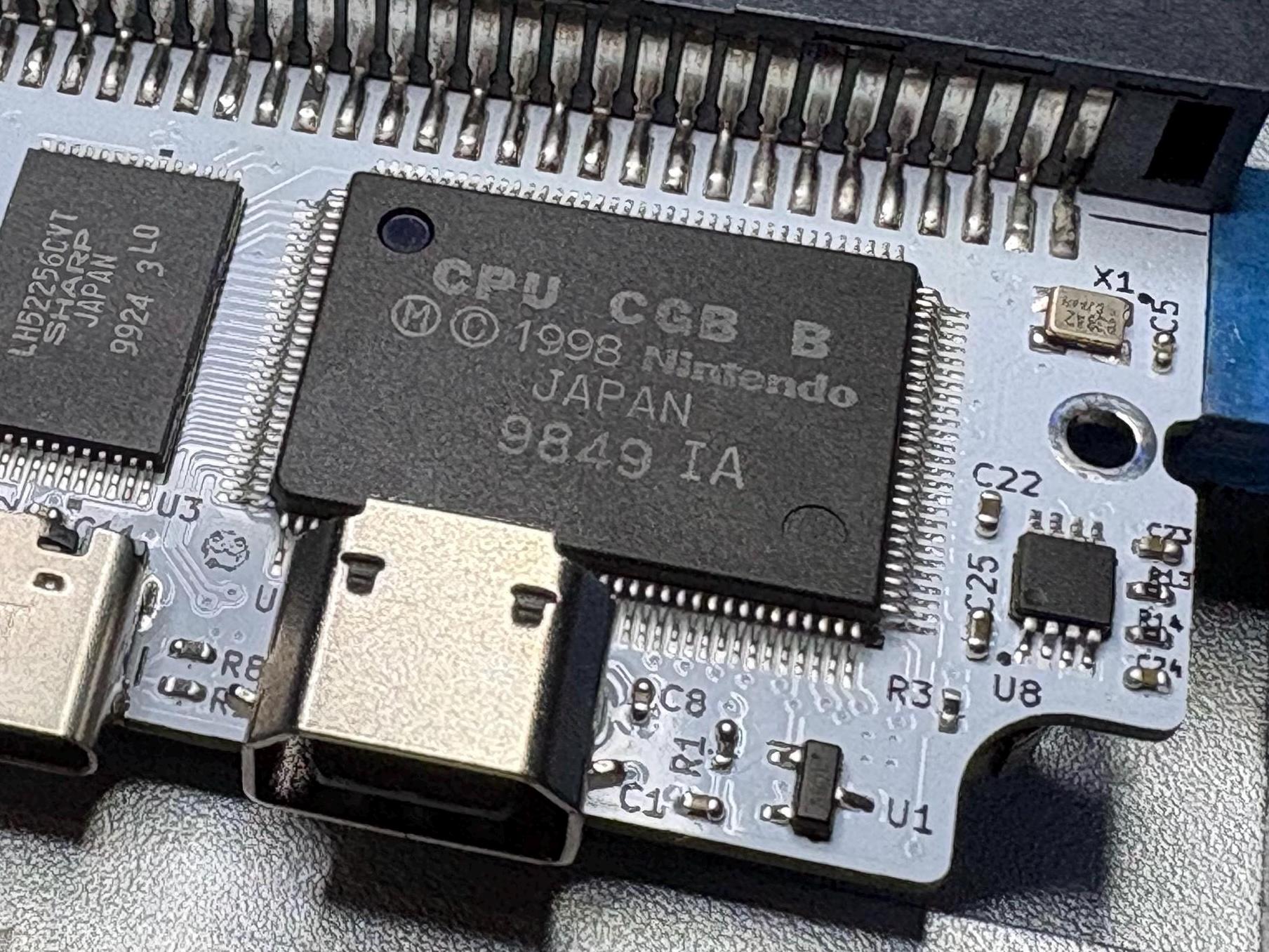 Tad Boy Color Motherboard (populated) Screen Lens, Speaker & Ribbon ...