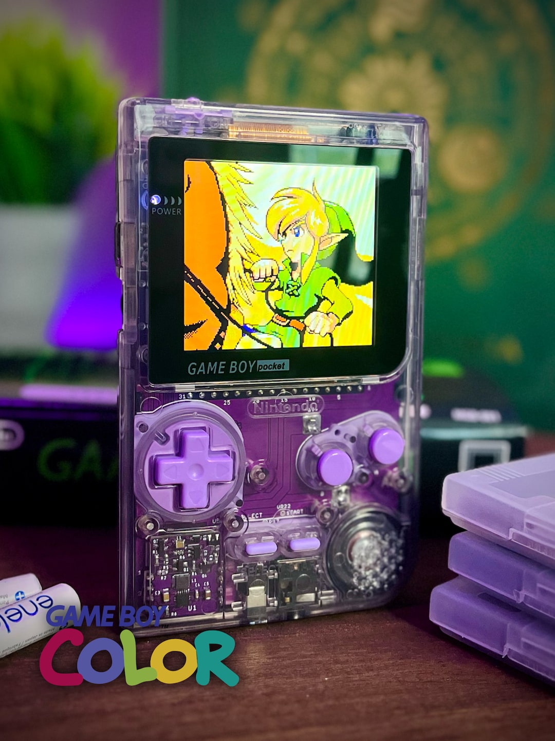 Nintendo Game Boy Pocket Color Premium Restored Purple N64freak ...