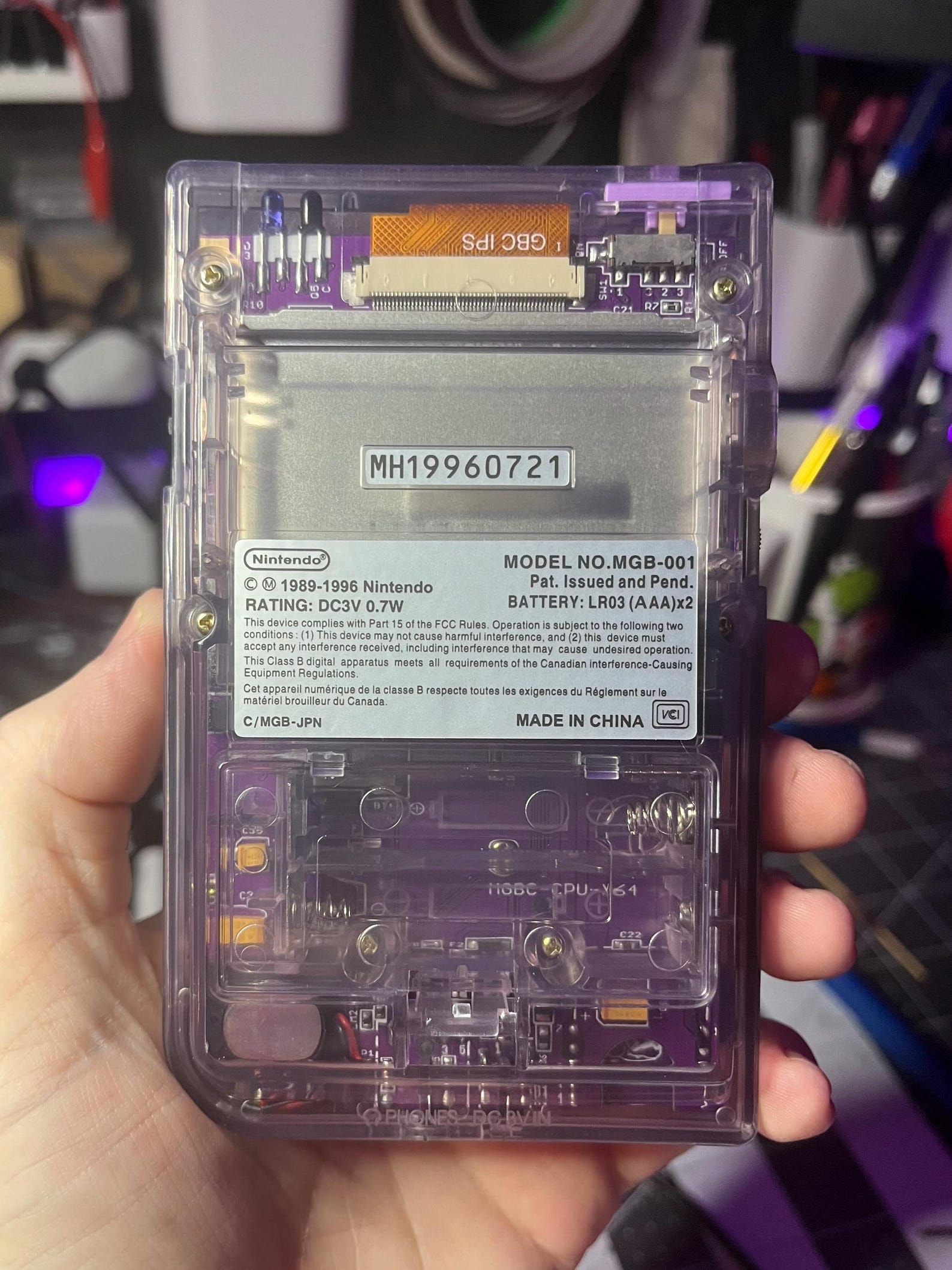 Nintendo Game Boy Pocket Color - Premium Restored - Purple N64freak ...