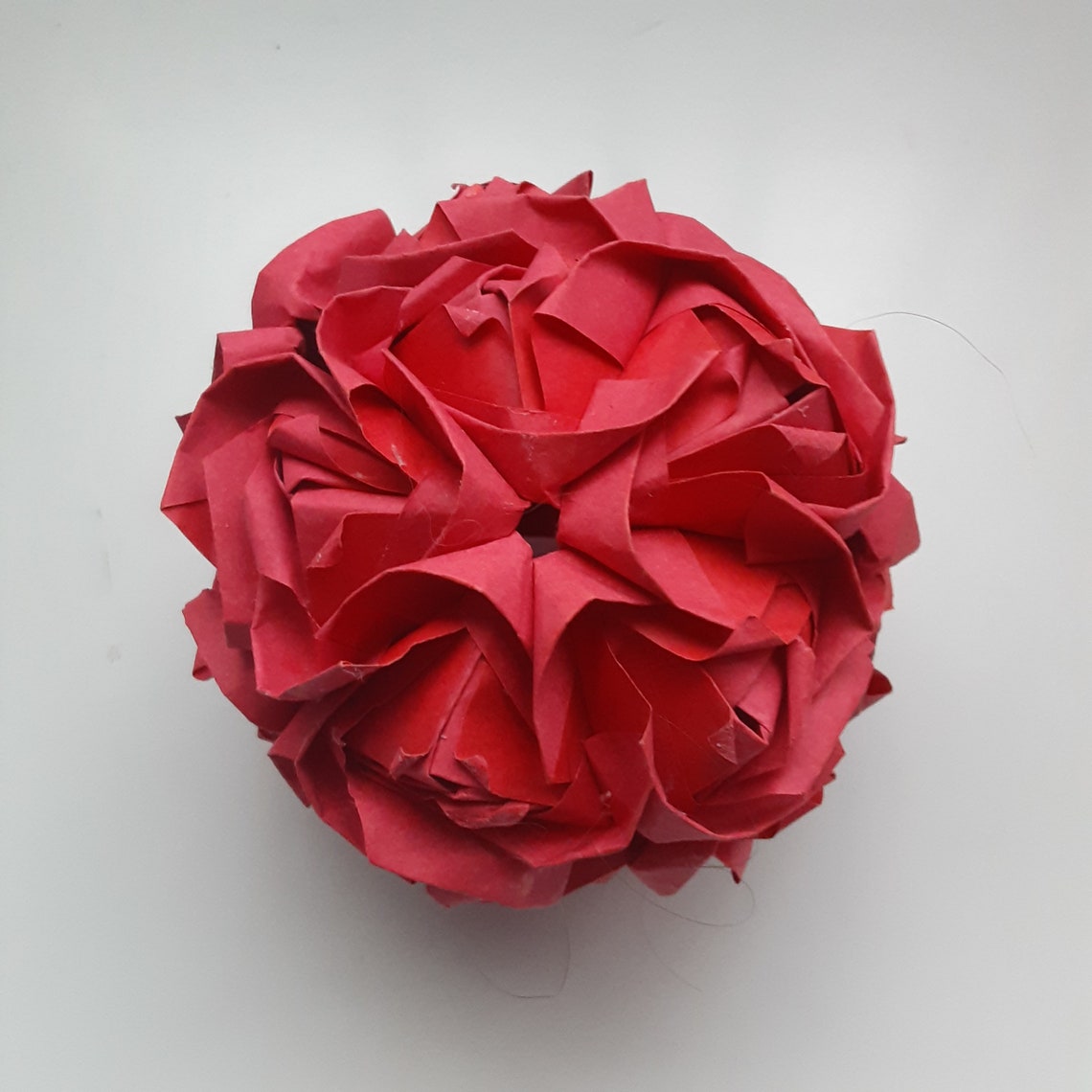 Royal Rose Kusudama | Origami Decoration | Red Rose Origami - Etsy