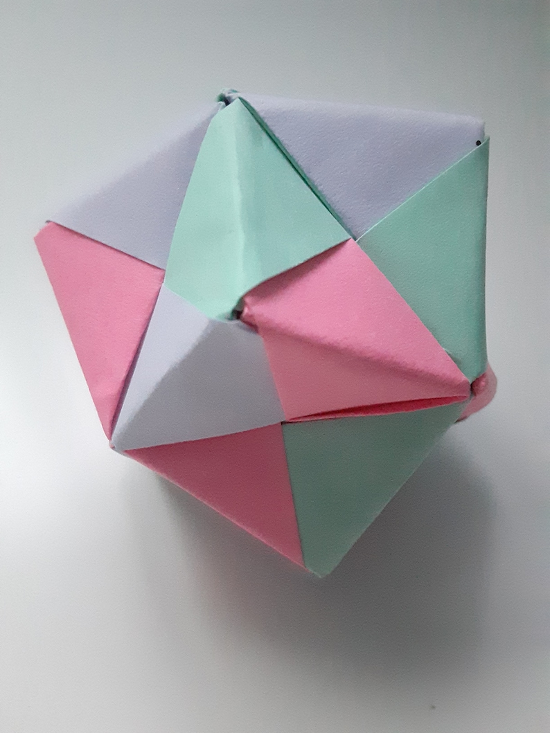 Sonobe Kusudama | Origami Decoration | Gender Reveal Ideas | Origami ...