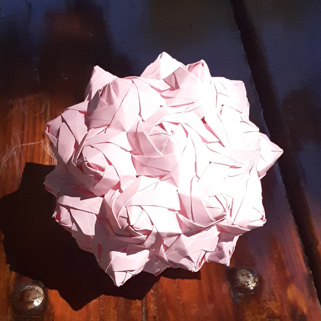 Rose Unit Kusudama | Origami Paper Flowers | 3D Origami Decor | Origami ...