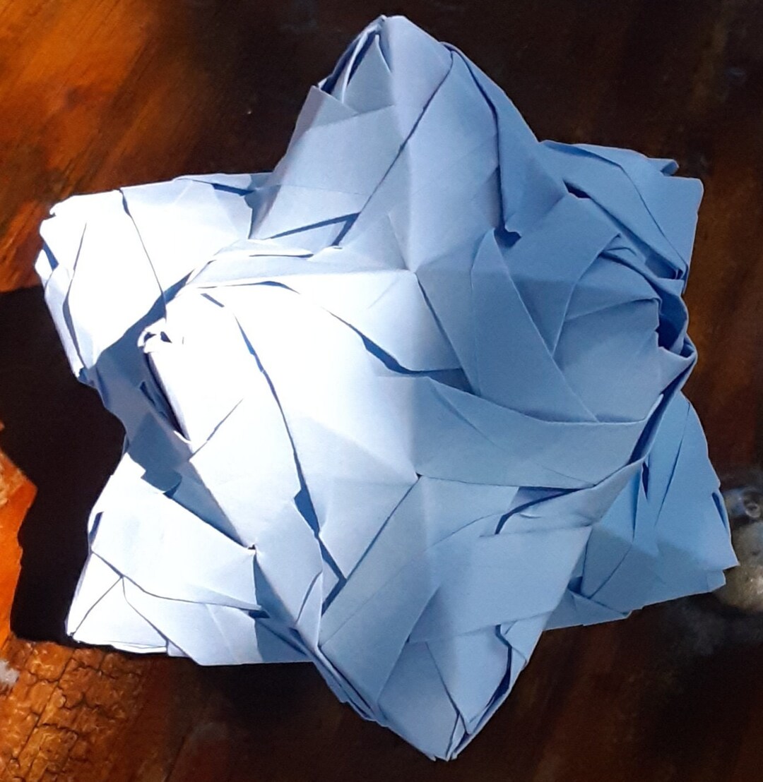 Rose Unit Kusudama | Origami Paper Flowers | 3D Origami Decor | Origami ...