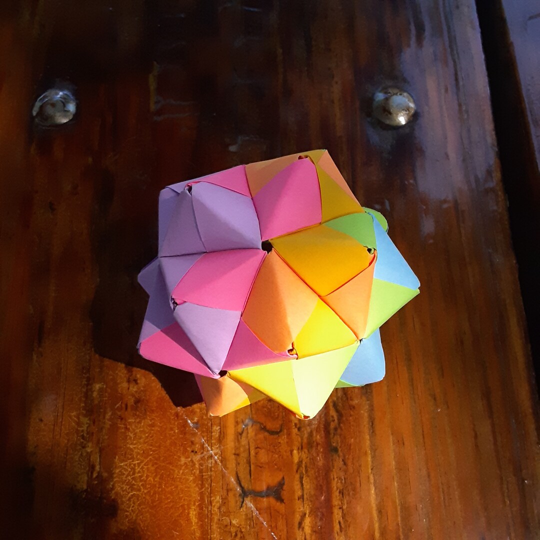 Sonobe Kusudama | Origami Decoration | Gender Reveal Ideas | Origami ...