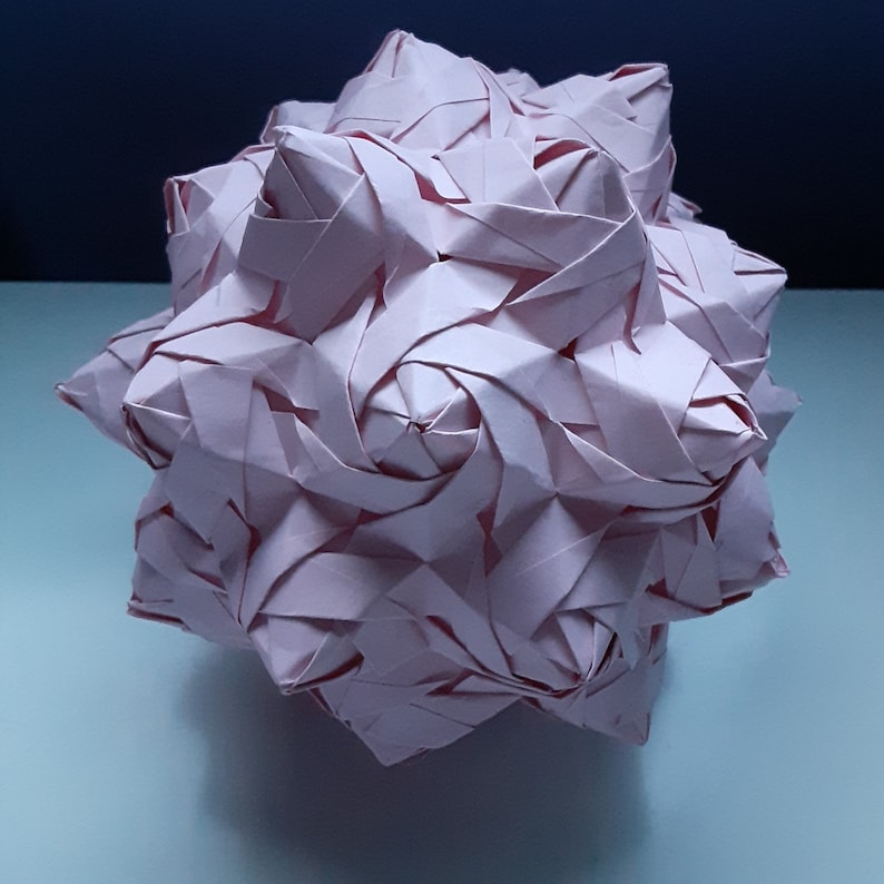 Rose Unit Kusudama | Origami Paper Flowers | 3D Origami Decor | Origami ...