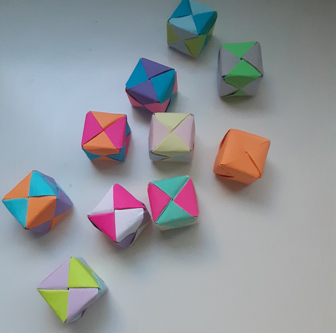 10 Sonobe Cubes - Etsy