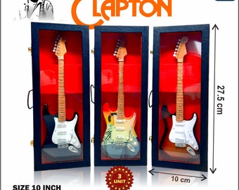 Shadowbox Frame Mini Guitar Replica Famous Band in the World With VAN ...