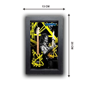 Shadowbox Frame Mini Guitar Replica Famous Band in the World With VAN ...