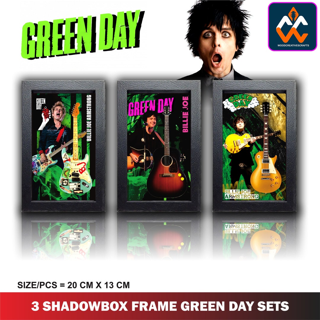 Shadowbox Frame Mini Guitar Replica Famous Band in the World With THE ...