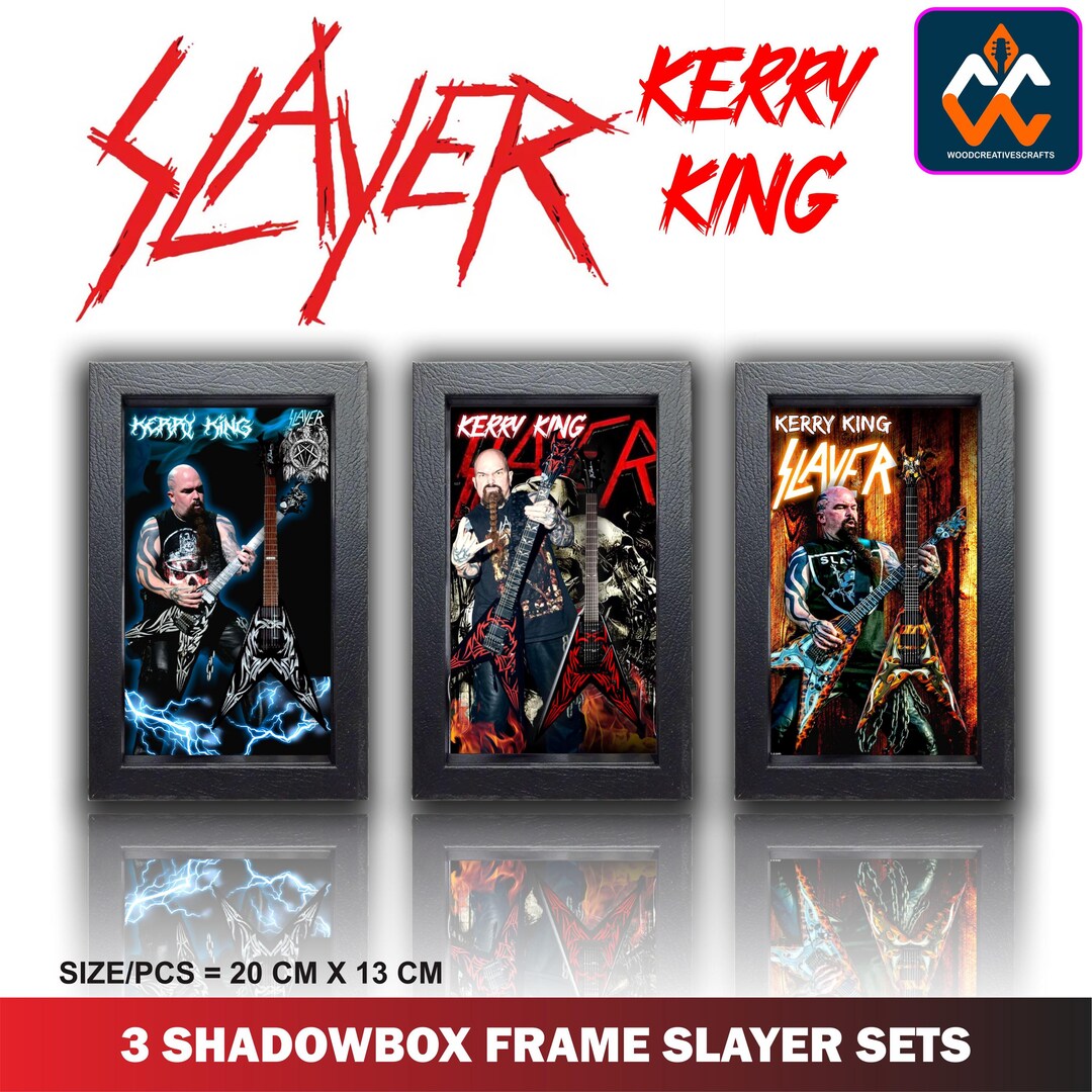 Shadowbox Frame Mini Guitar Replica Famous Band in the World With ...