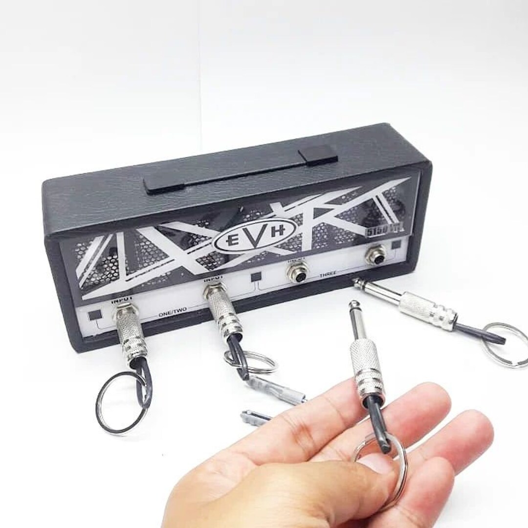 Key Storage Plugin Guitar Plug Keychain Holder Jack Rack Vintage Amps ...