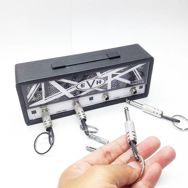 Key Storage Plugin Guitar Plug Keychain Holder Jack Rack Vintage Amps ...