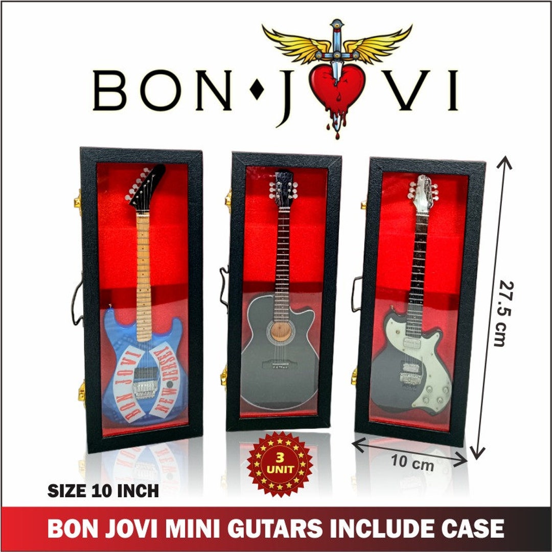 Mini Guitar Replica Famous Band in the World With BON JOVI Tribute ...