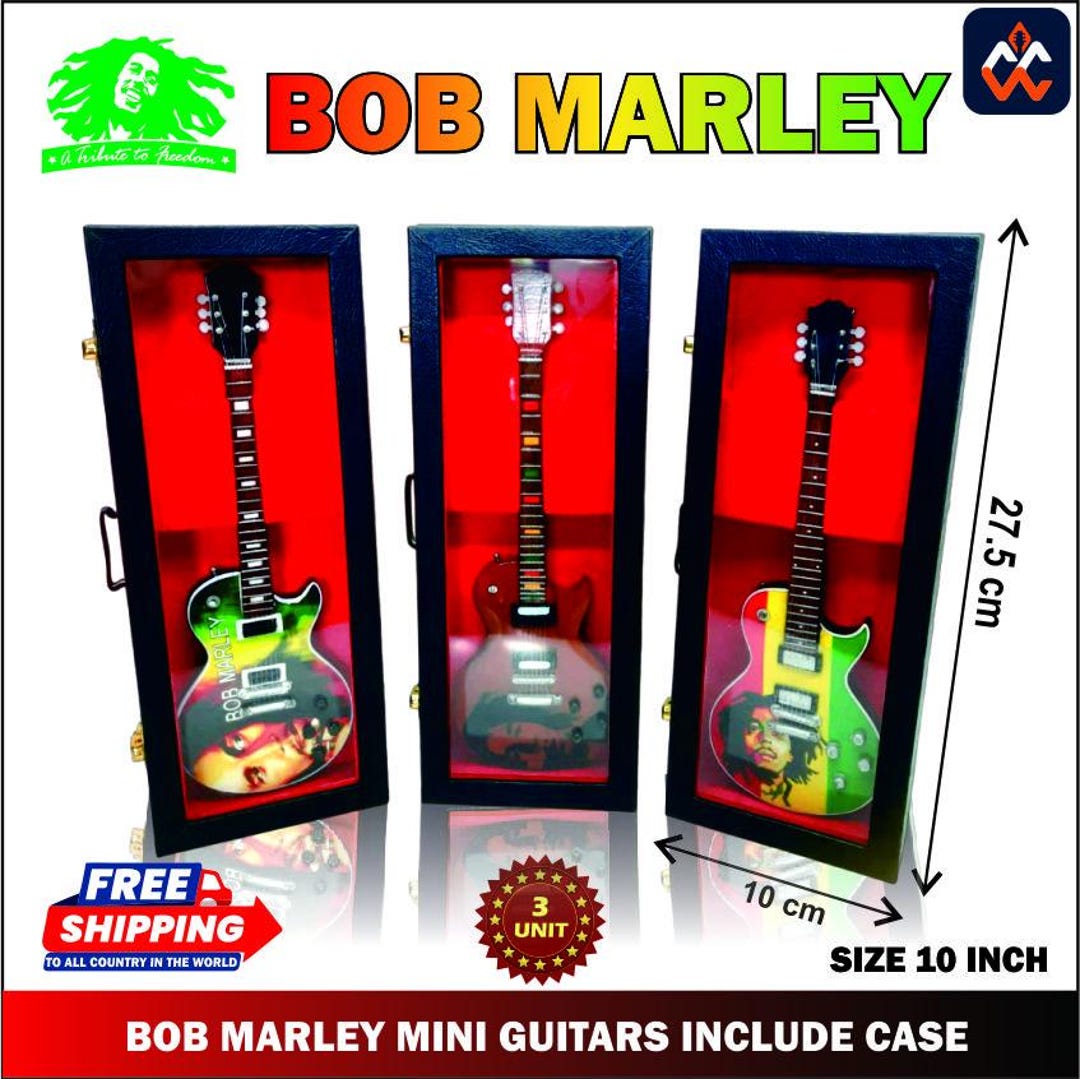 Mini Guitar Replica Famous Band in the World With BOB MARLEY Tribute ...