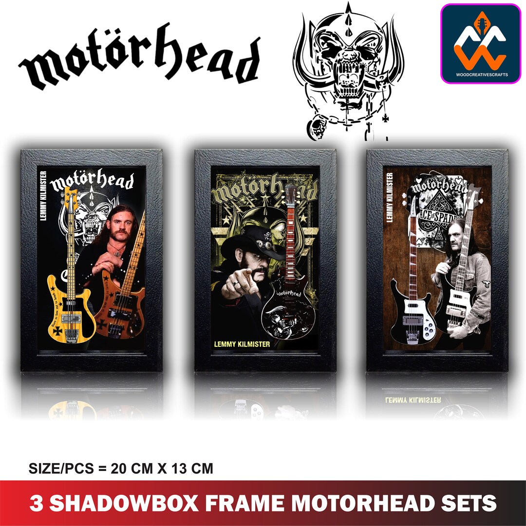 Shadowbox Frame Mini Guitar Replica Famous Band in the World With ...