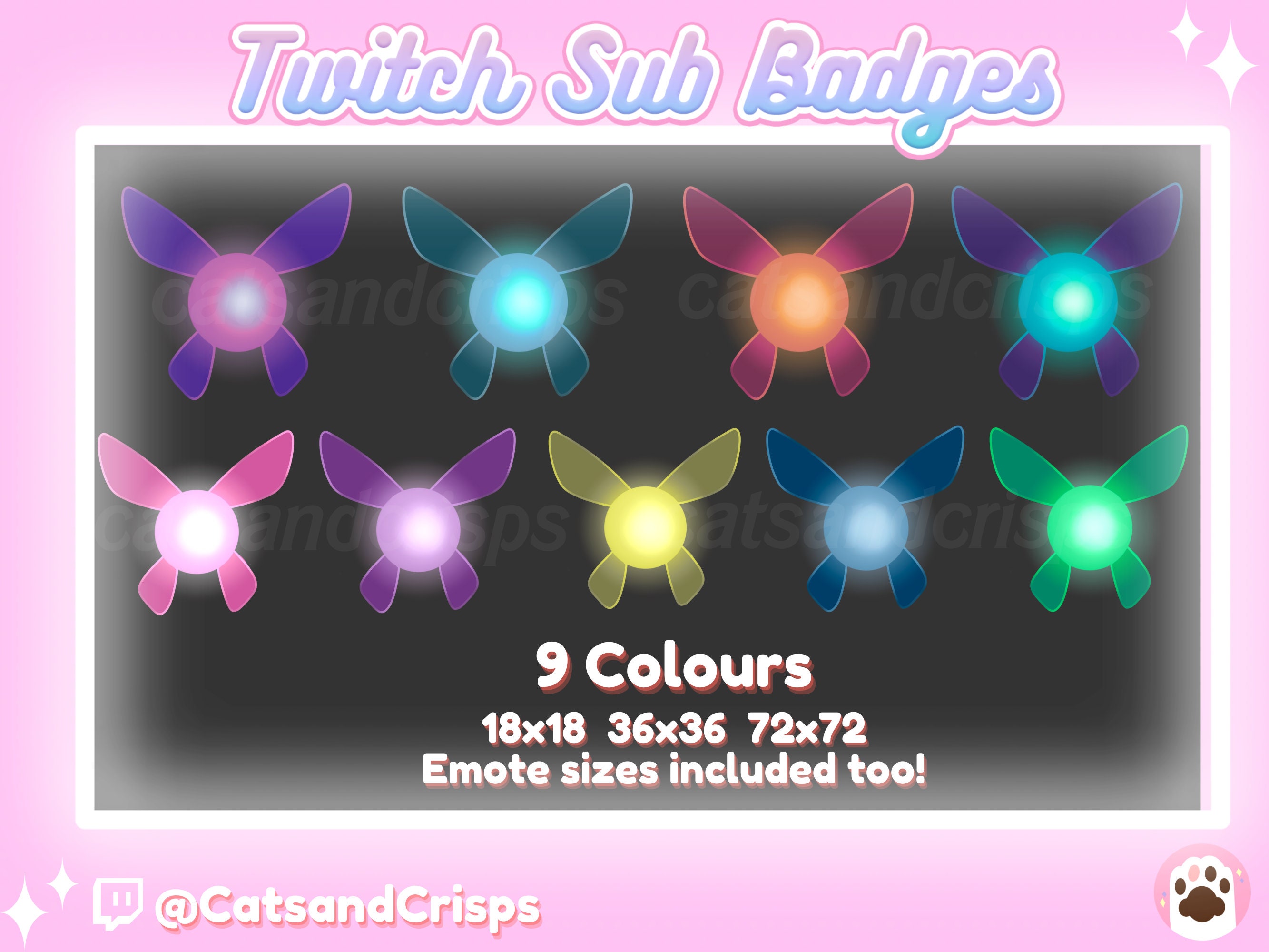 Zelda Navi Fairy Sub Badges | Bit Badges | Youtube |emotes | Twitch ...