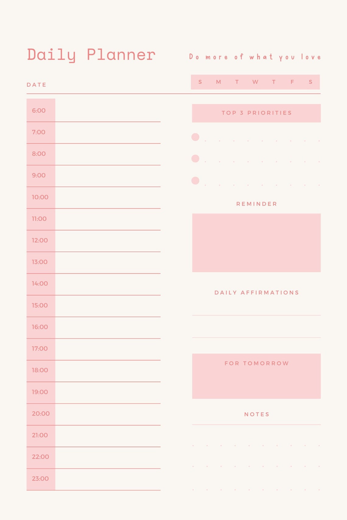 Digital Planner Minimalist Printable Planner Downloadable Customizable ...
