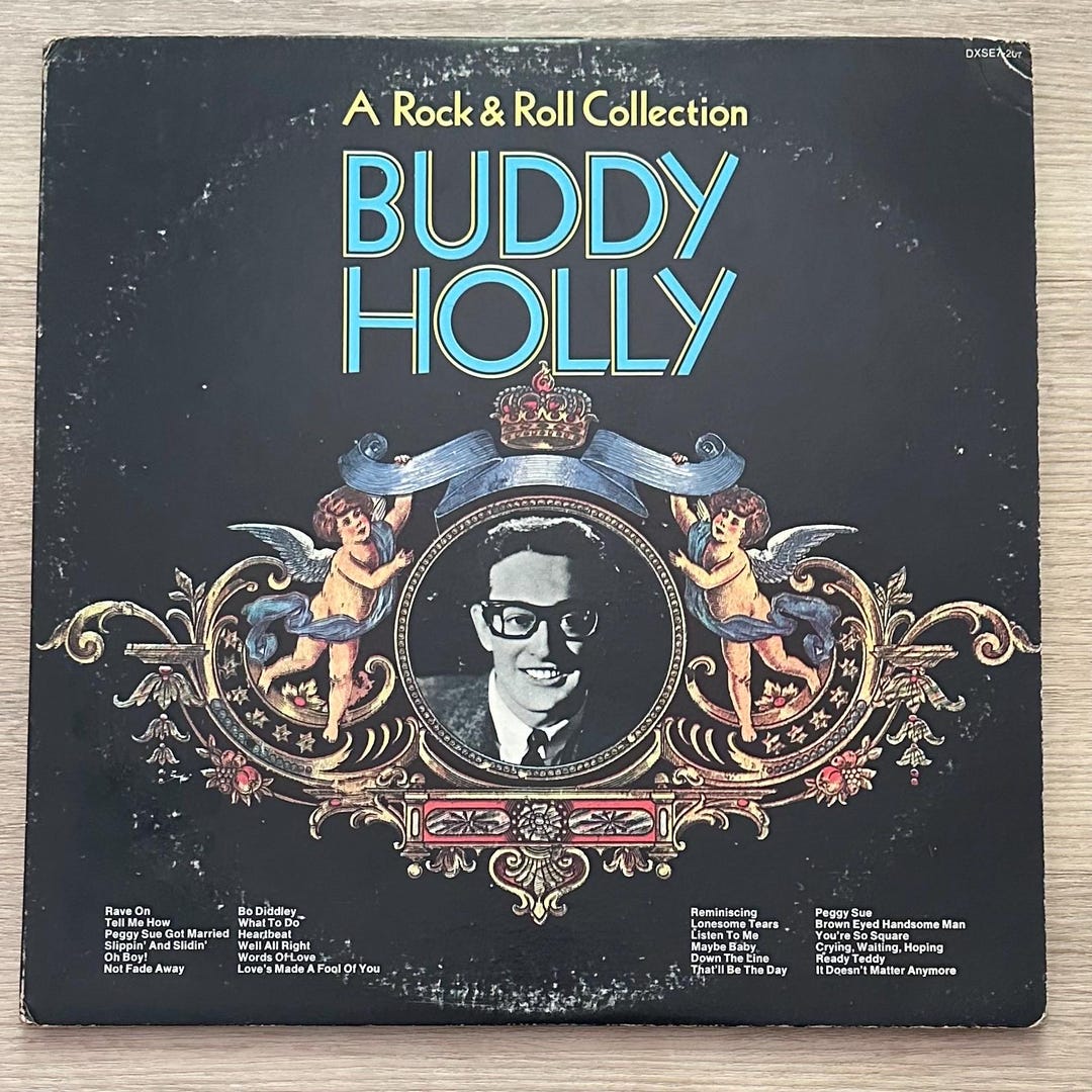 A Rock & Roll Collection by Buddy Holly LP Album Vintage Vinyl Record - Etsy
